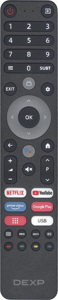 DEXP, Viomi DP-V2 (TVD2290B) пульт для телевизора оригинальный!