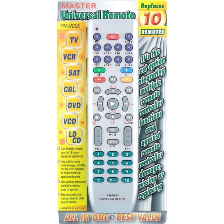 Универсальный пульт Master RM-909E купить с доставкой!
